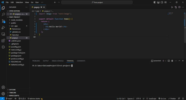 Create a NextJS project from scratch in 7 steps - Devcribe