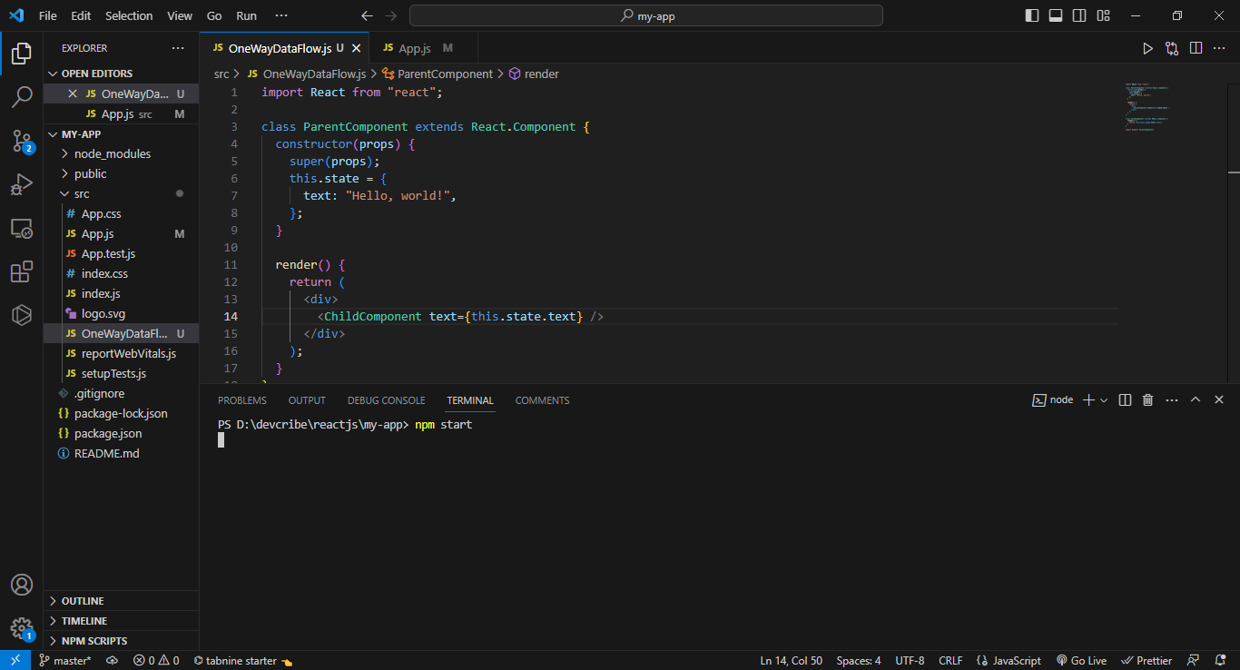 One-way data flow in ReactJS in 5 easy steps - Devcribe